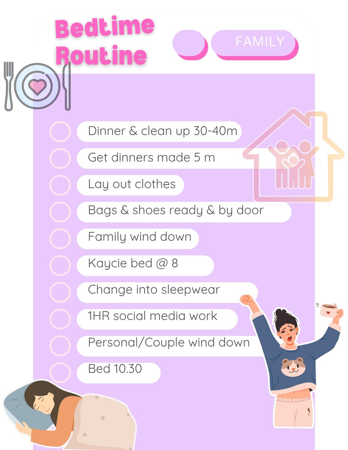 Daily Routine Planner Template | Printable and Digital Instant Download ...