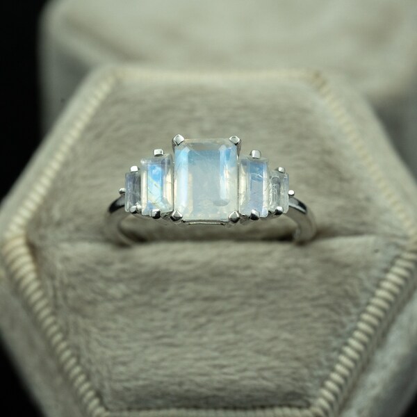 Moonstone Ring - Etsy