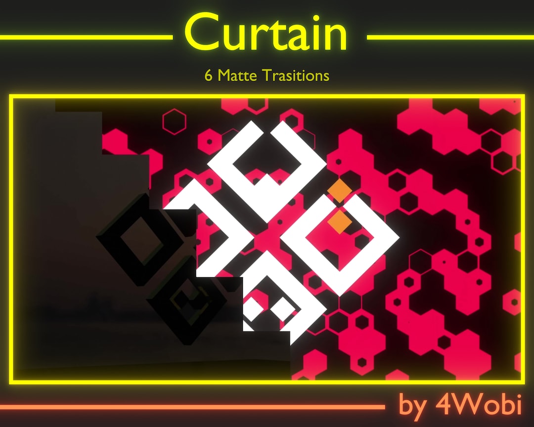 Curtain Stinger Pack, Stream OBS Studio Scenes Transition - Etsy