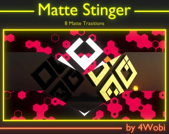 Hexacon Stinger Pack, Stream OBS Studio Scenes Transition - Etsy