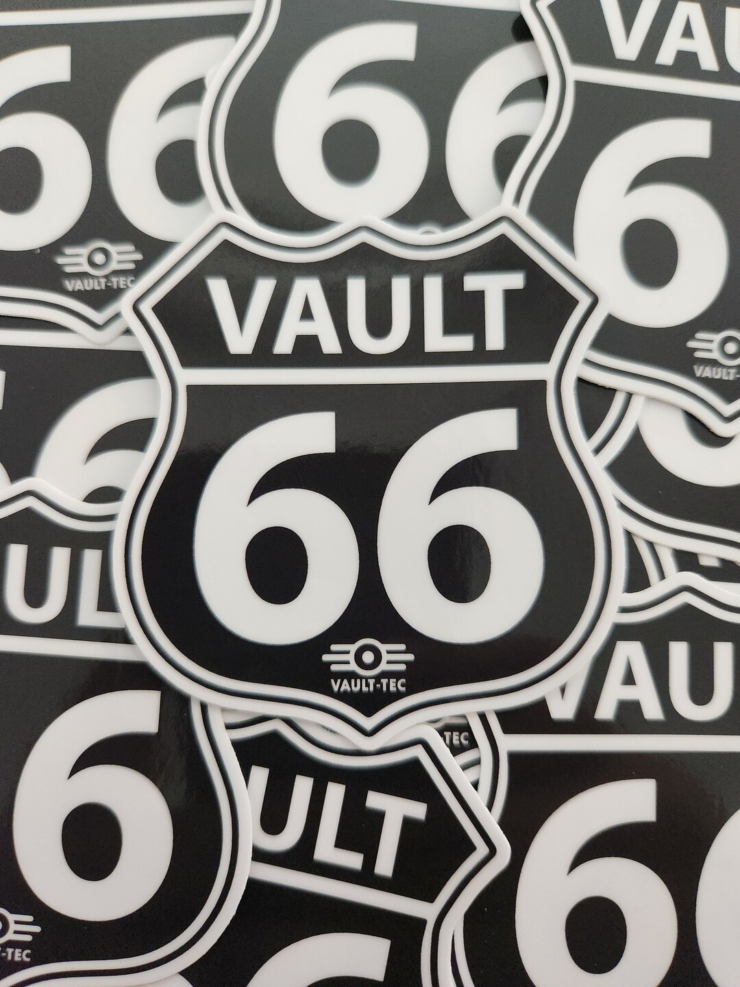 Fallout - Vault 66 Black and White, 3-inch Vinyl Sticker - Etsy