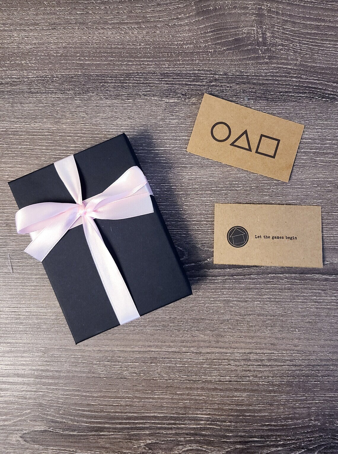 Squid Coffin Box Parody Game Invitation Business Card Gift Box Pink ...