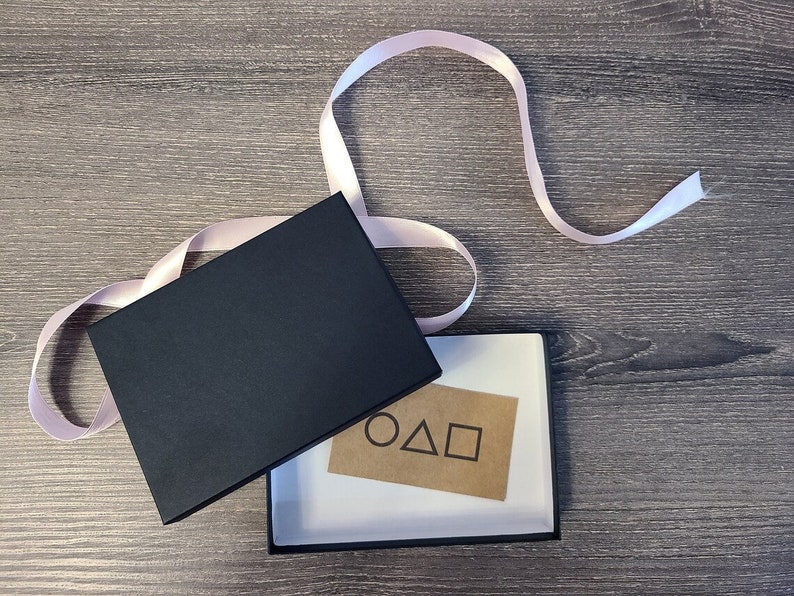 Squid Coffin Box Parody Game Invitation Business Card Gift Box Pink ...