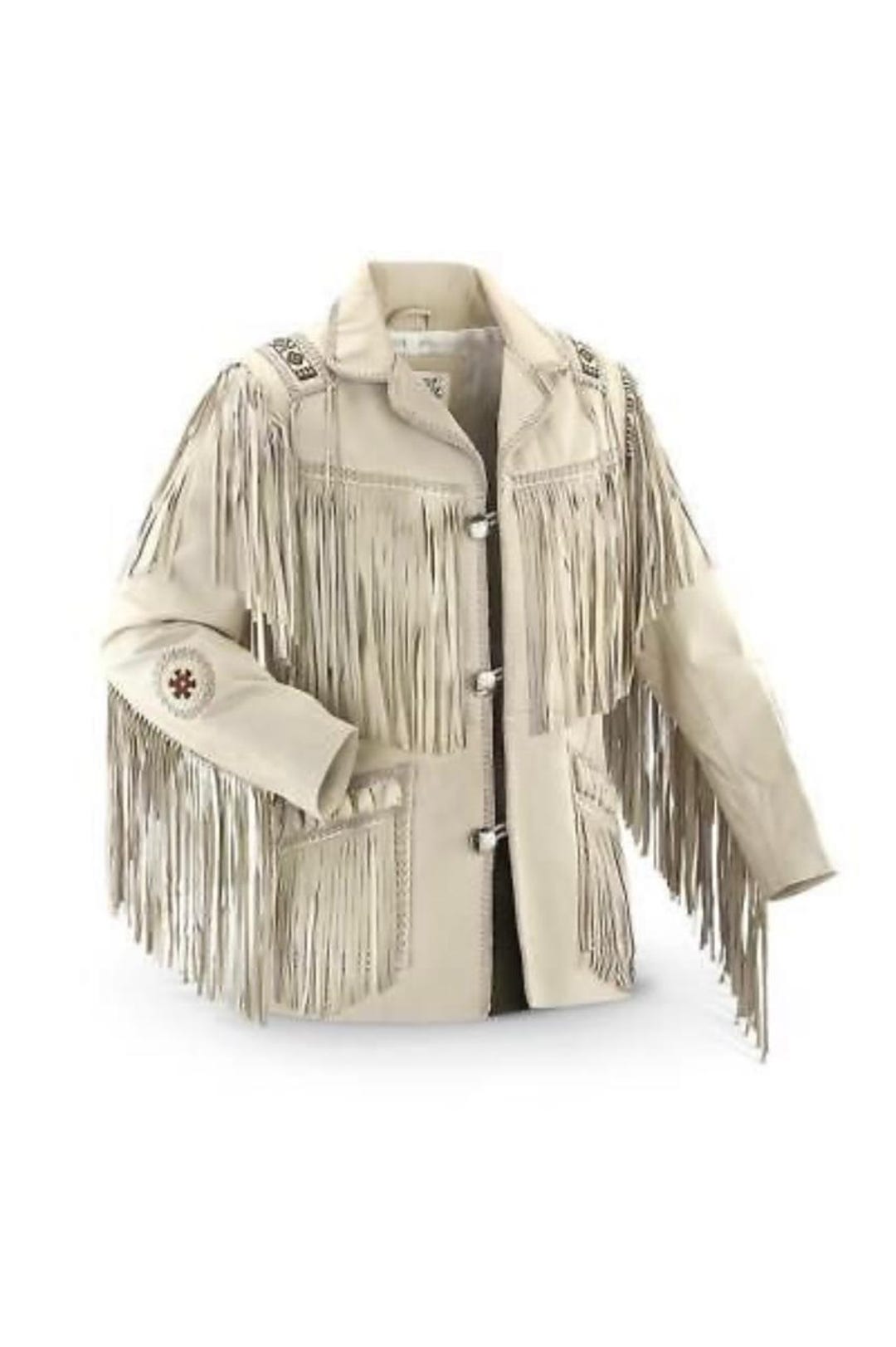 Mens Vintage Fringe Leather Jacket Suede Leather Jacket, Mens Cowboy ...
