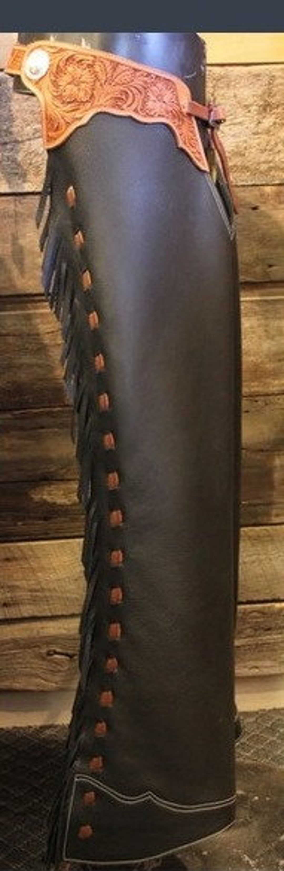 Men's Hand Crafted Tooled Yoke Native American Cowboy Style Leather ...