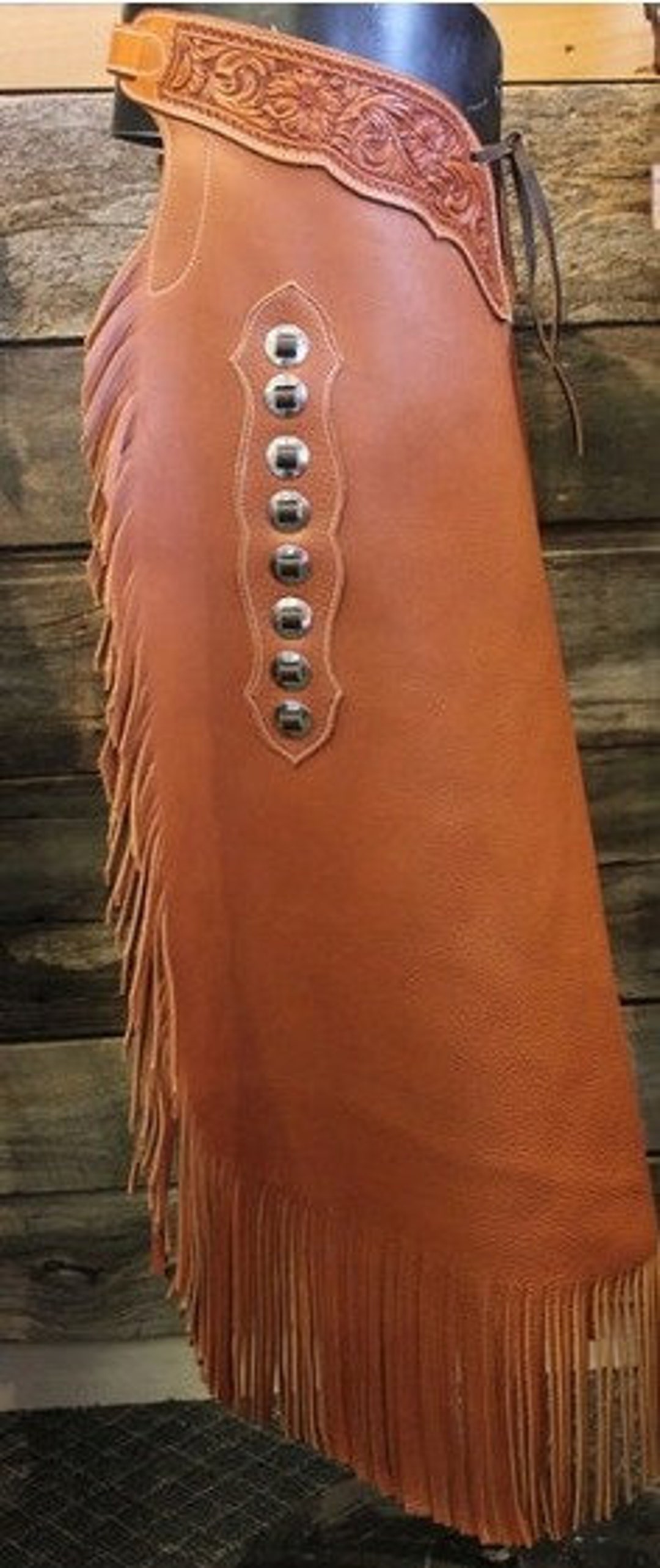 Men's Hand Crafted Tooled Yoke Native American Cowboy Style Leather ...