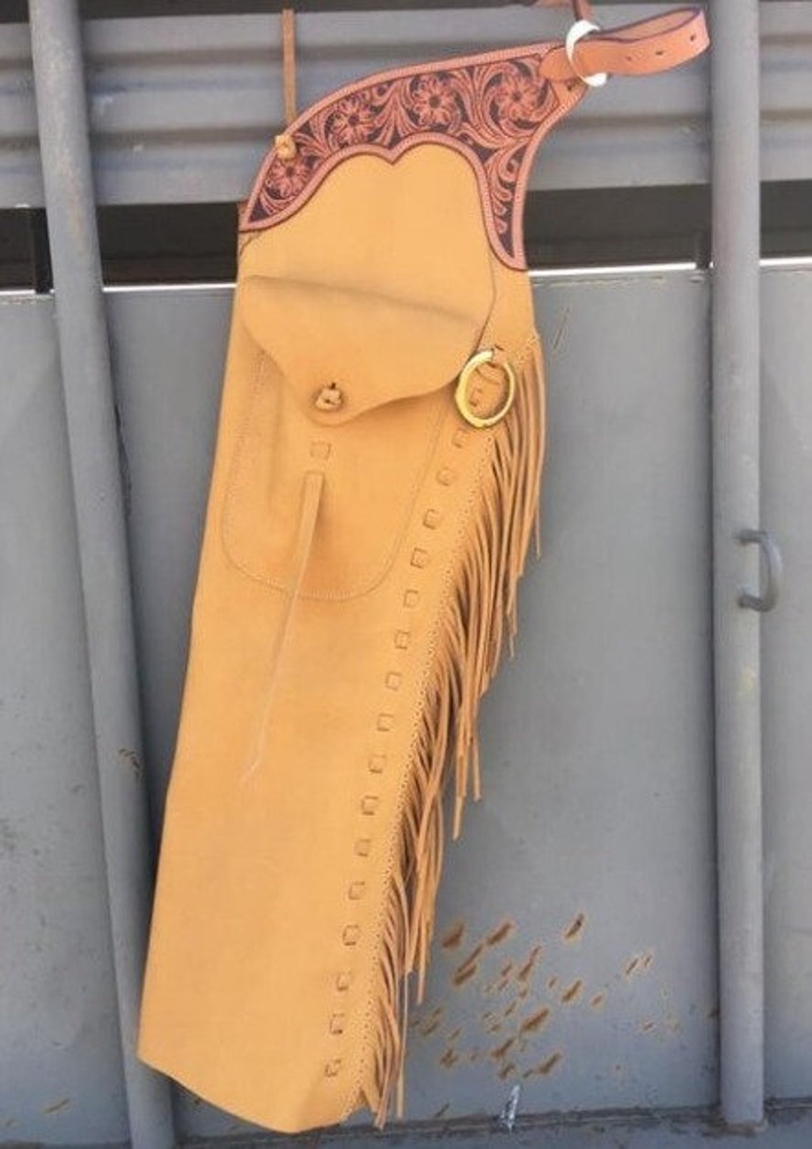 Hand Crafted Tooled Yoke Native American Cowboy Style Leather - Etsy