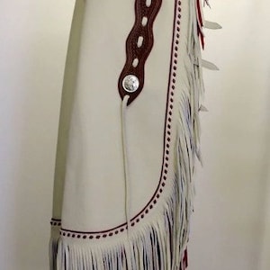 Men's Hand Crafted Native American Cowboy Style Leather Pant Rodeo ...