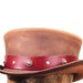 Brown Leather Red Conchos Band Top Hat Handcrafted Top Hat - Etsy
