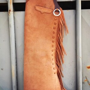 Hand Made Native American Cowboy Style Suede Leather Pant Rodeo Style ...