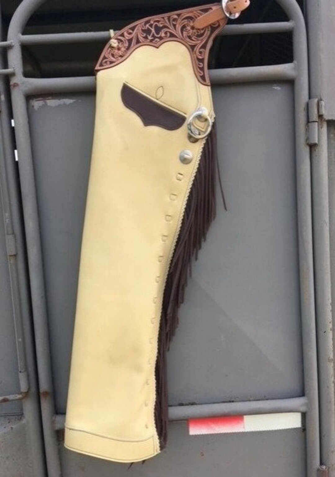 Hand Crafted Tooled Yoke Native American Cowboy Style Leather Pant ...