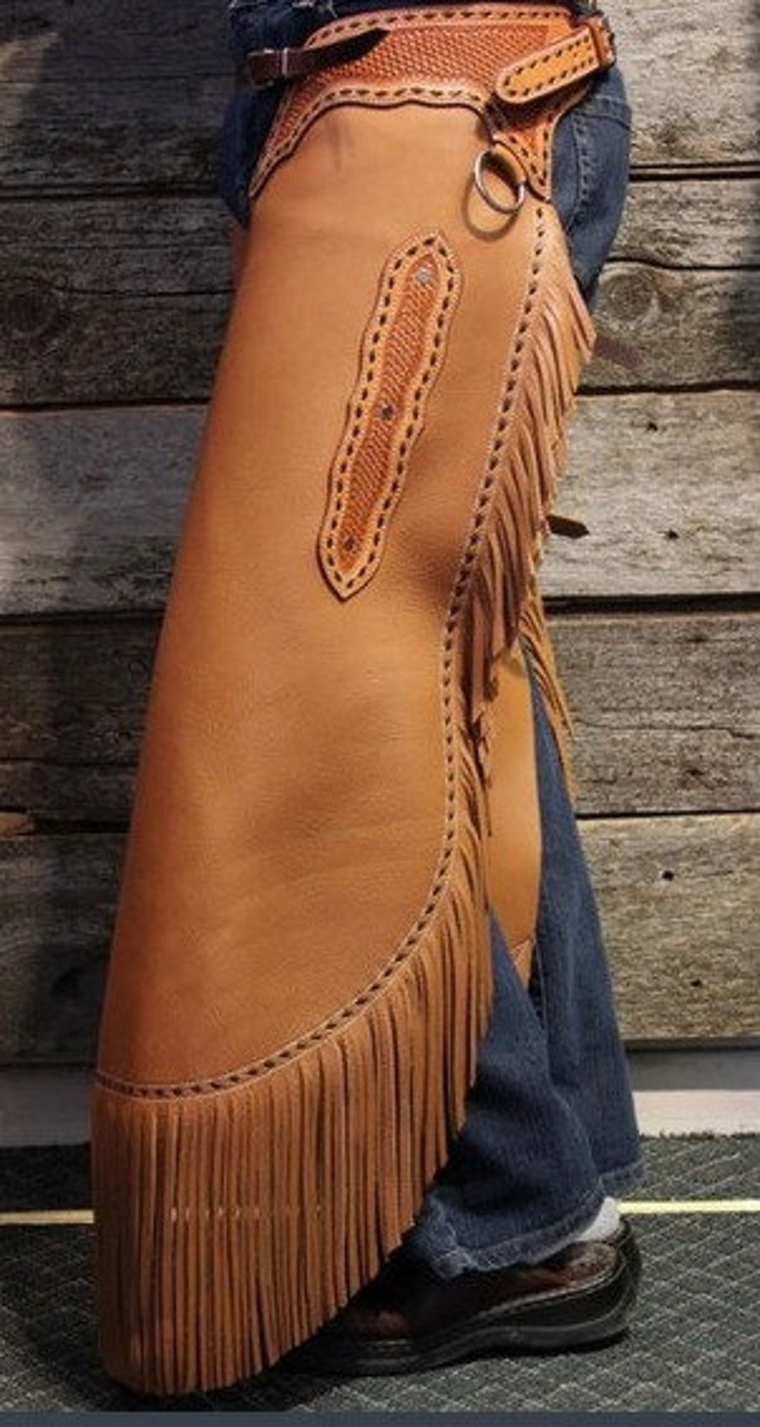 Men's Hand Crafted Native American Cowboy Style Leather Pant Rodeo ...