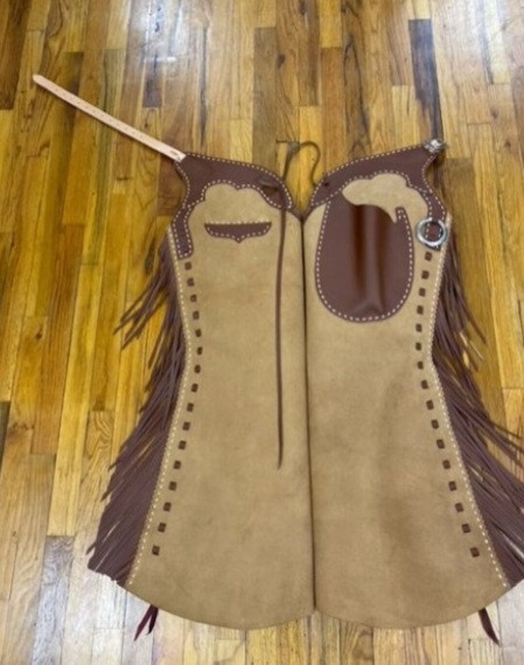 Women's Hand Crafted Native American Cowgirl Style Suede Leather Pant ...