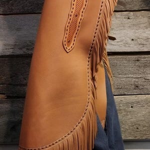 Men's Hand Crafted Native American Cowboy Style Leather Pant Rodeo ...