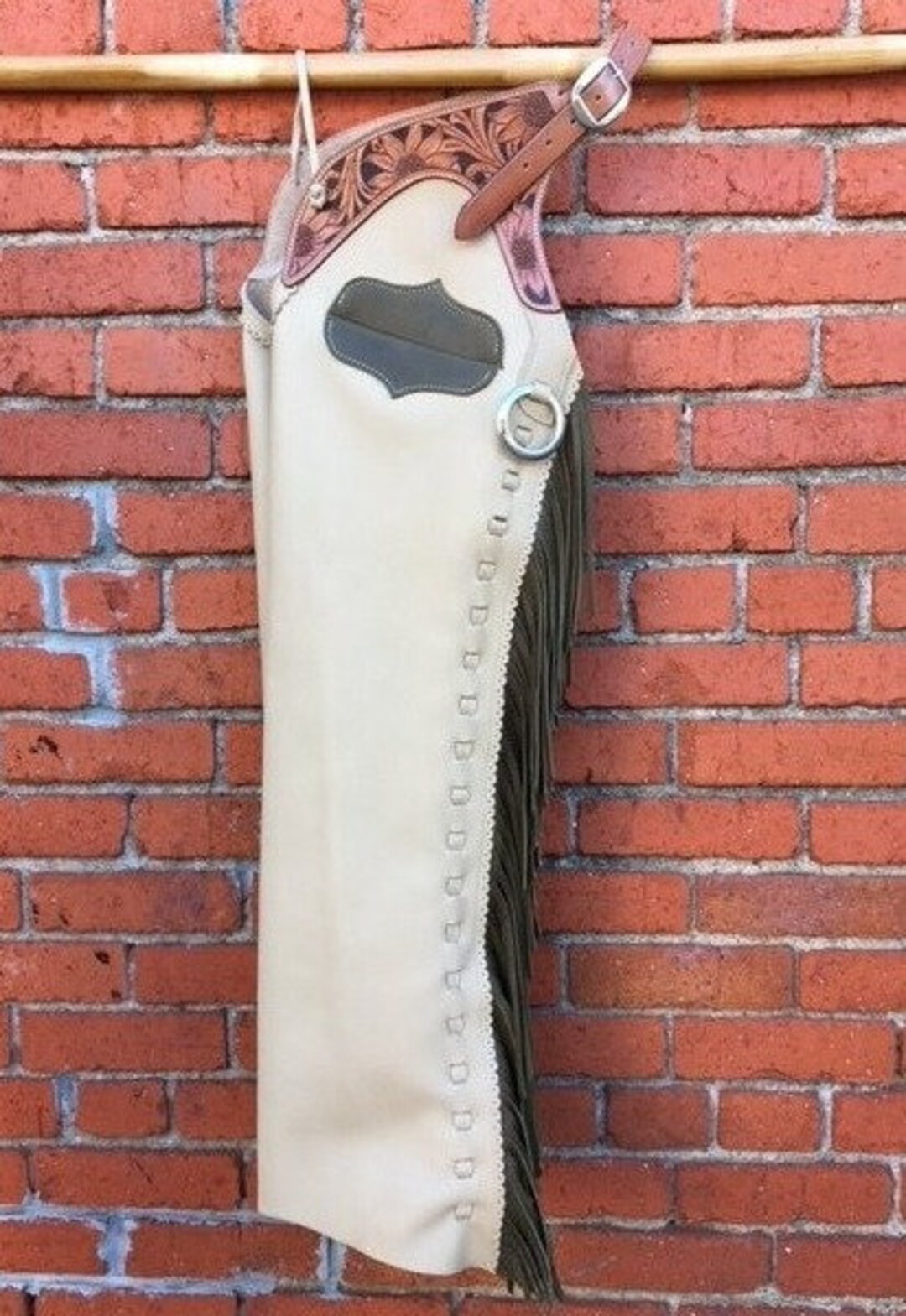 Hand Crafted Tooled Yoke Native American Cowboy Style Leather Pant ...