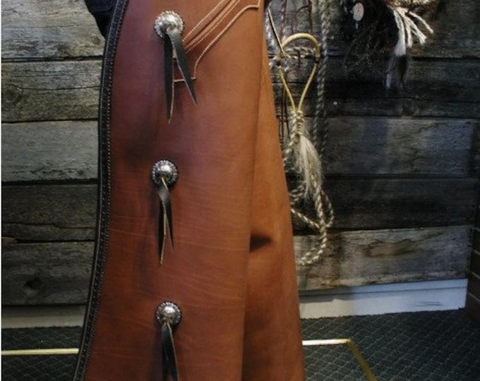 Hand Crafted Tooled Yoke Native American Cowboy Style Leather Pant ...