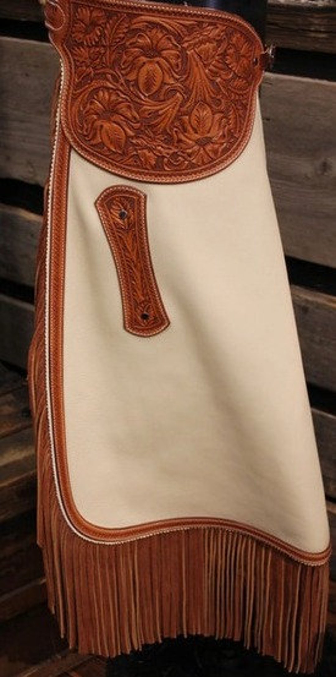 Men's Hand Crafted Tooled Yoke Native American Cowboy Style Leather ...