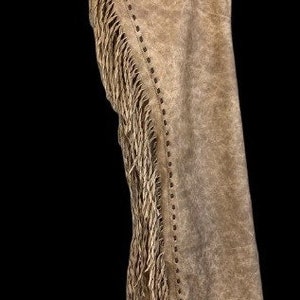 Hand Crafted Tooled Yoke Native American Cowboy Style Leather Pant ...