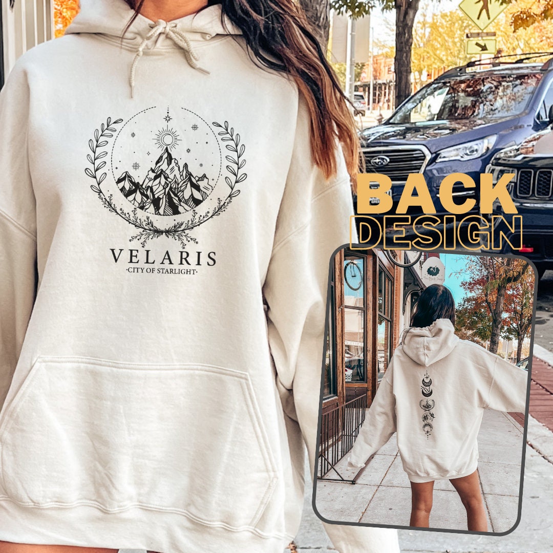 ACOTAR Oversized Hoodie Velaris Hoodie ACOTAR Merch Shirt Cassian ...