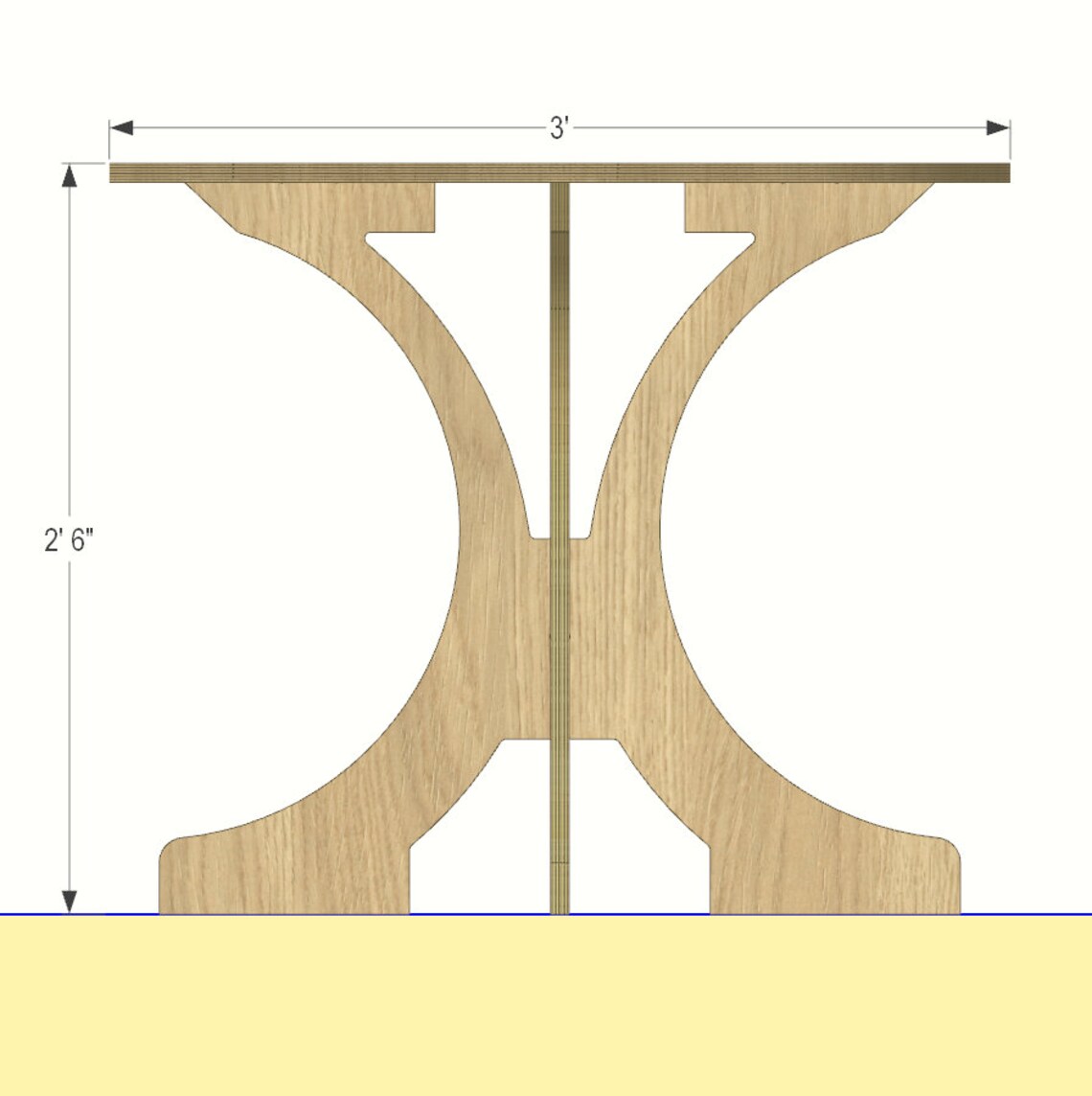 Kitchen Table, Circle Table, Disassembled Table, Disassembled Furniture ...