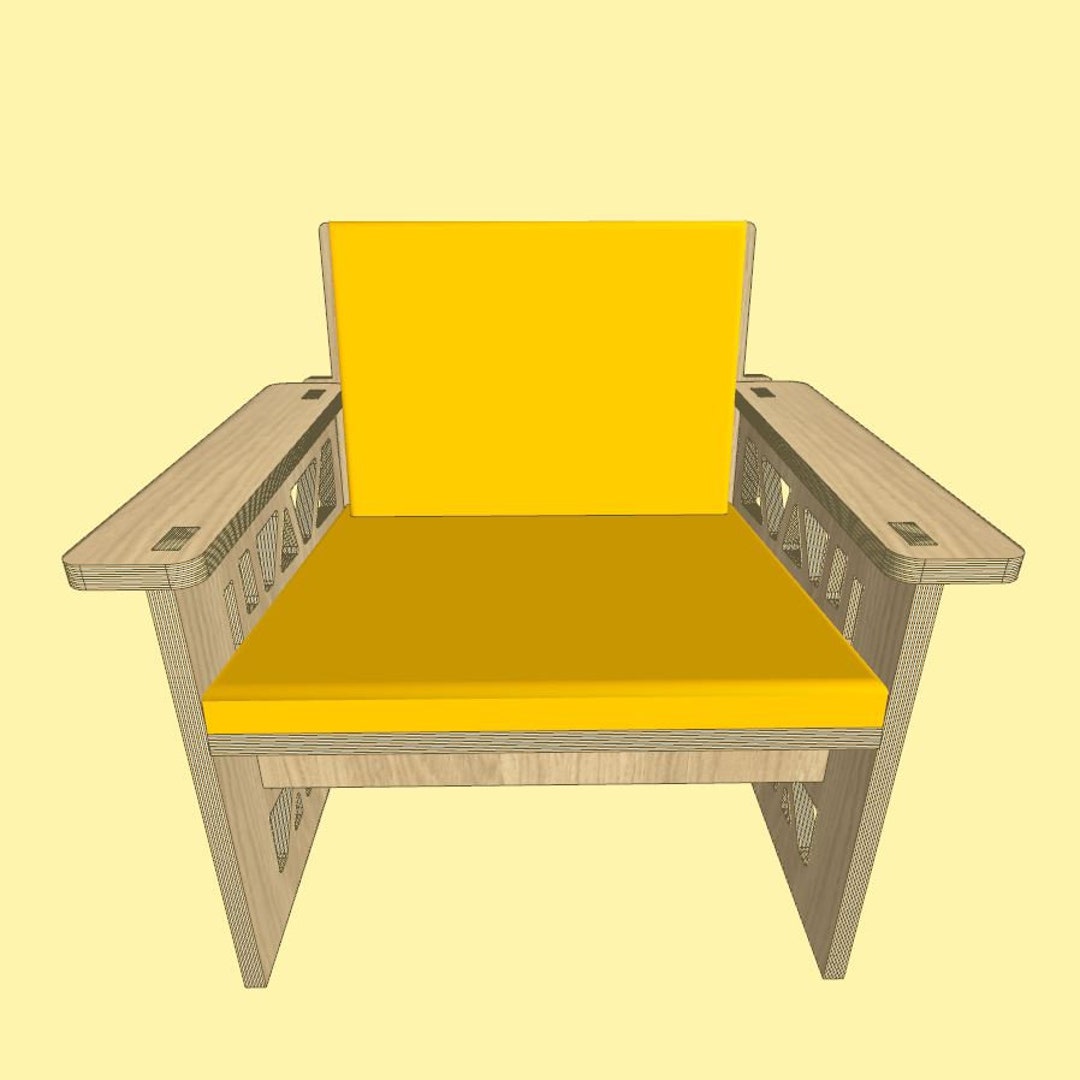 Armchair, Modern Furniture, Daddy Armchair, CNC Cut Files, Dinner Table ...