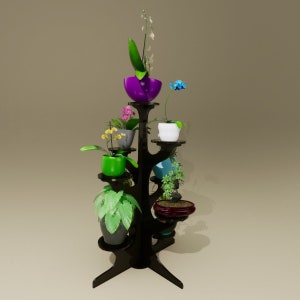 Plant Stand, Tiered Plant Stand, Wooden Plant Stand, Cnc Cut Files, Cnc ...