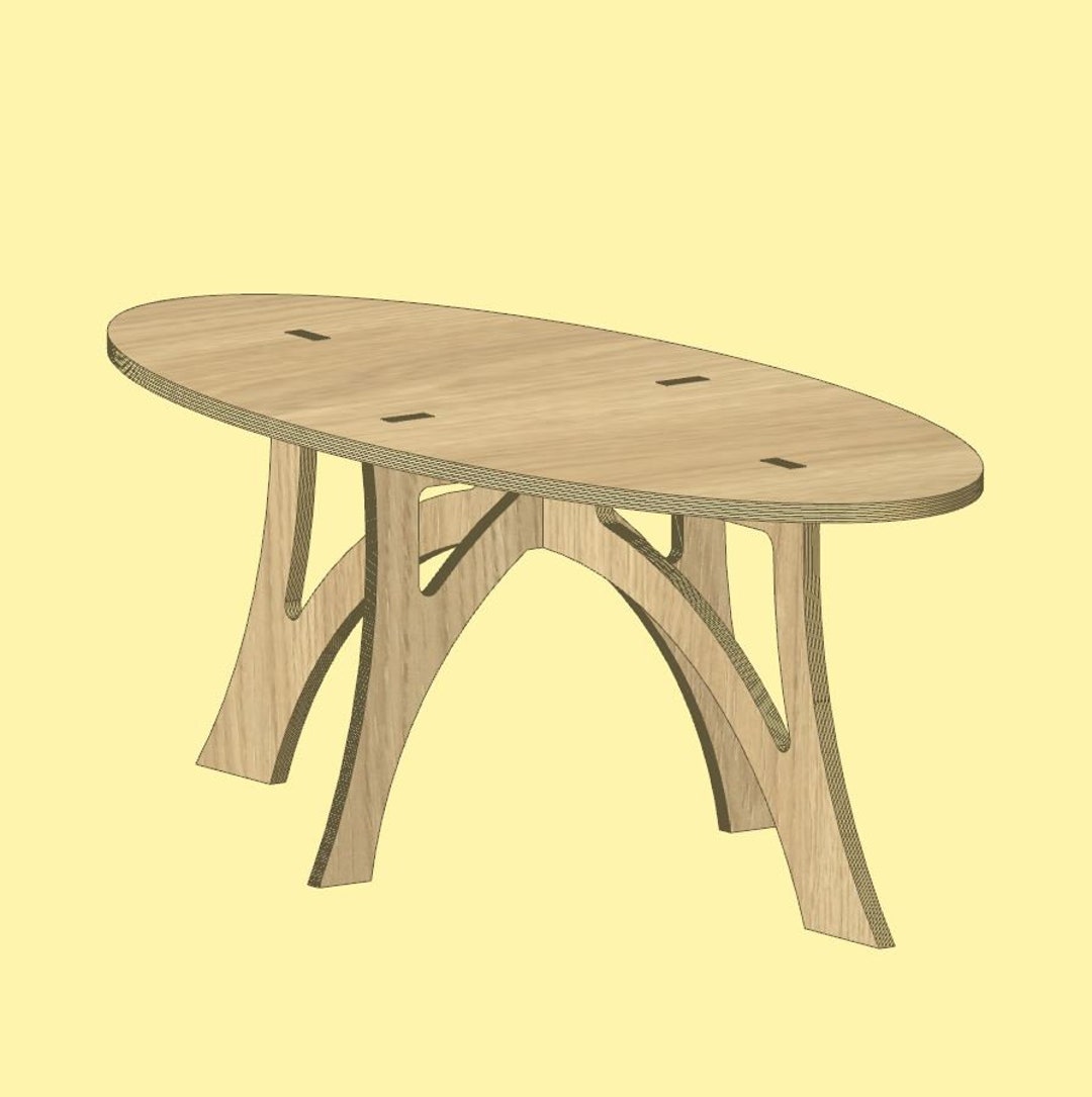 Coffee Table, Ellipse Table, Disassembled Table, Disassembled Furniture ...