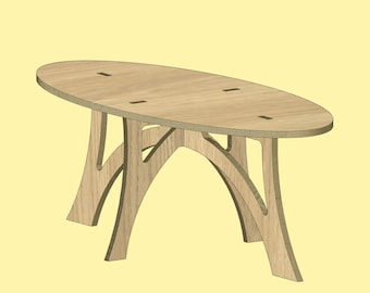 Kitchen Table, Circle Table, Disassembled Table, Disassembled Furniture ...