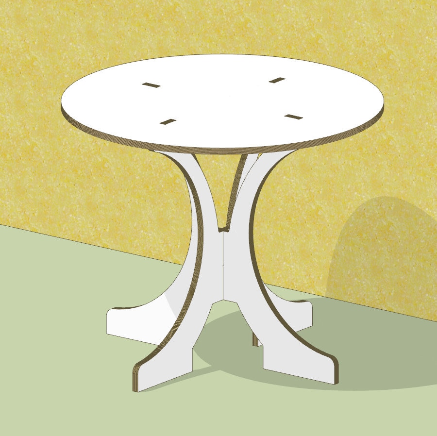 Kitchen Table, Circle Table, Disassembled Table, Disassembled Furniture ...