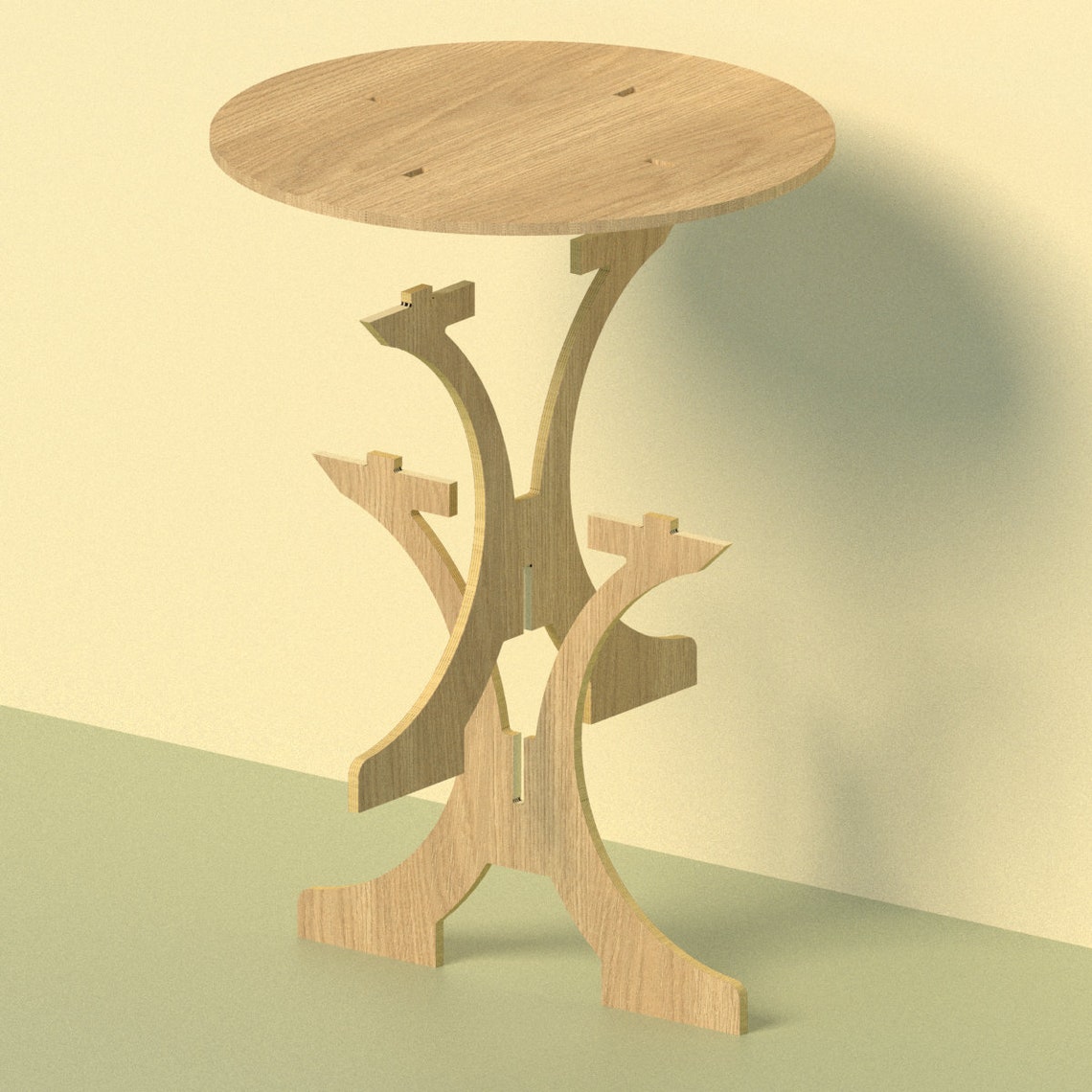 Kitchen Table, Circle Table, Disassembled Table, Disassembled Furniture ...