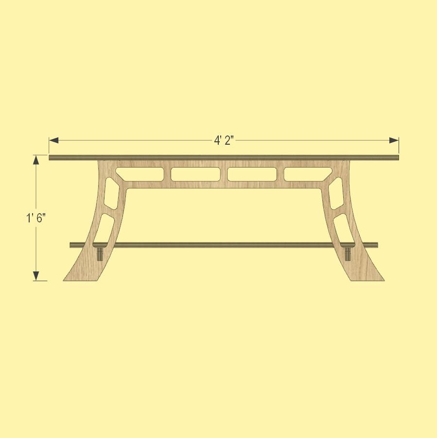 Coffee Table, Disassembled Table, Disassembled Furniture , CNC Cut ...