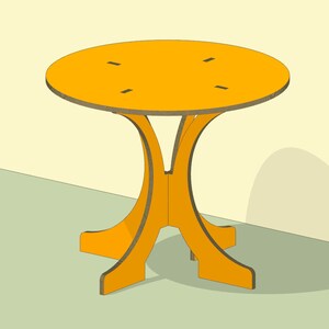 Kitchen Table, Circle Table, Disassembled Table, Disassembled Furniture ...