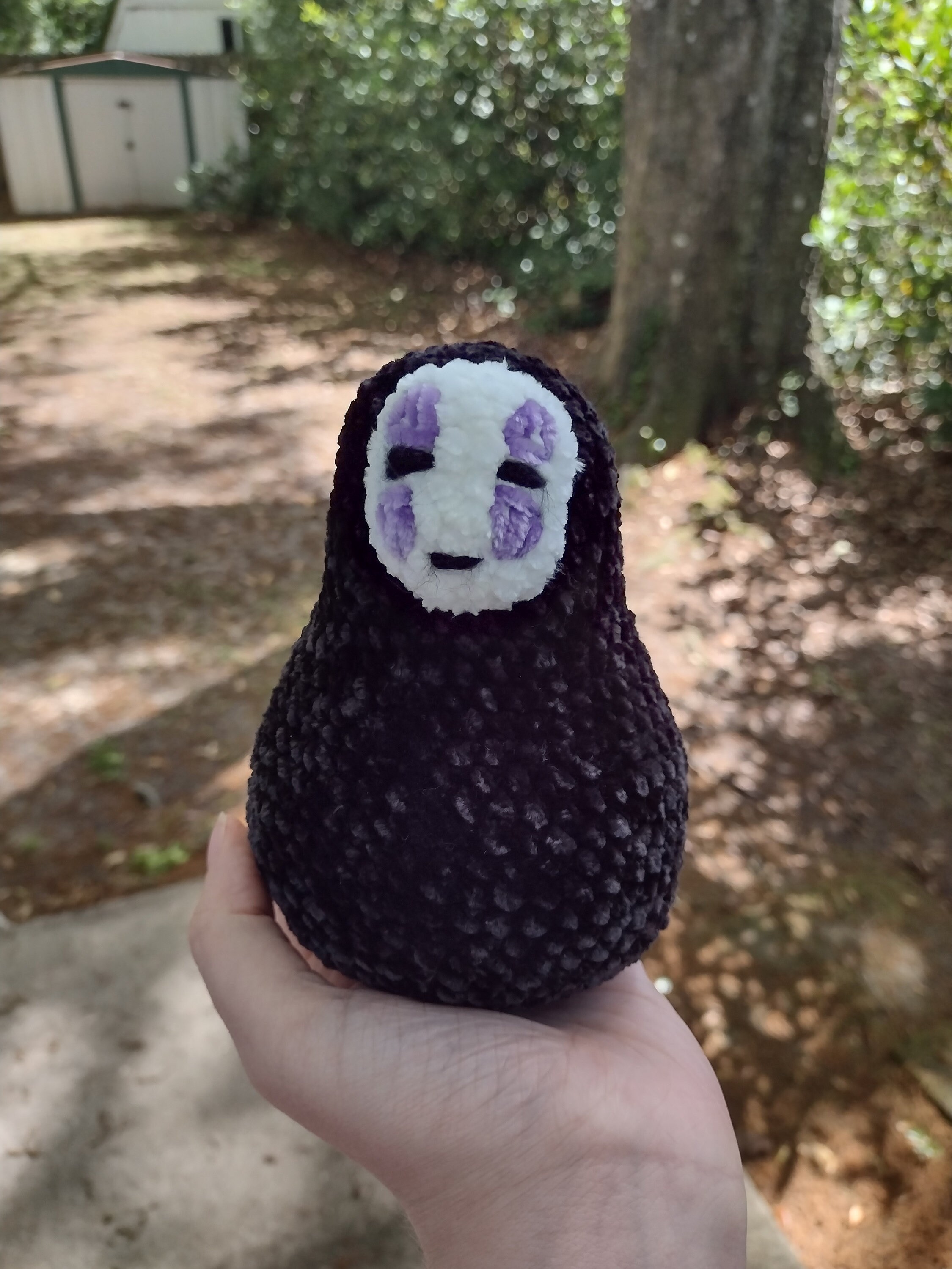 Crocheted No-face Amigrumi (spirited Away) - Etsy