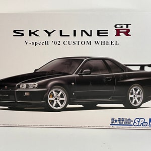 Aoshima 1/24 Nissan BNR34 Skyline GT-R V-spec II '02 Custom Wheel - Etsy