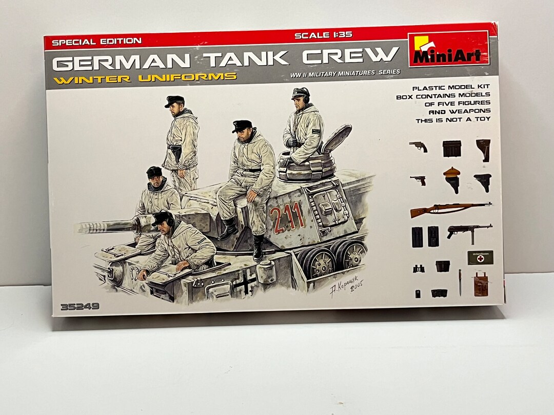 Miniart 1/35 German Tank Crew (winter Uniforms) - Etsy