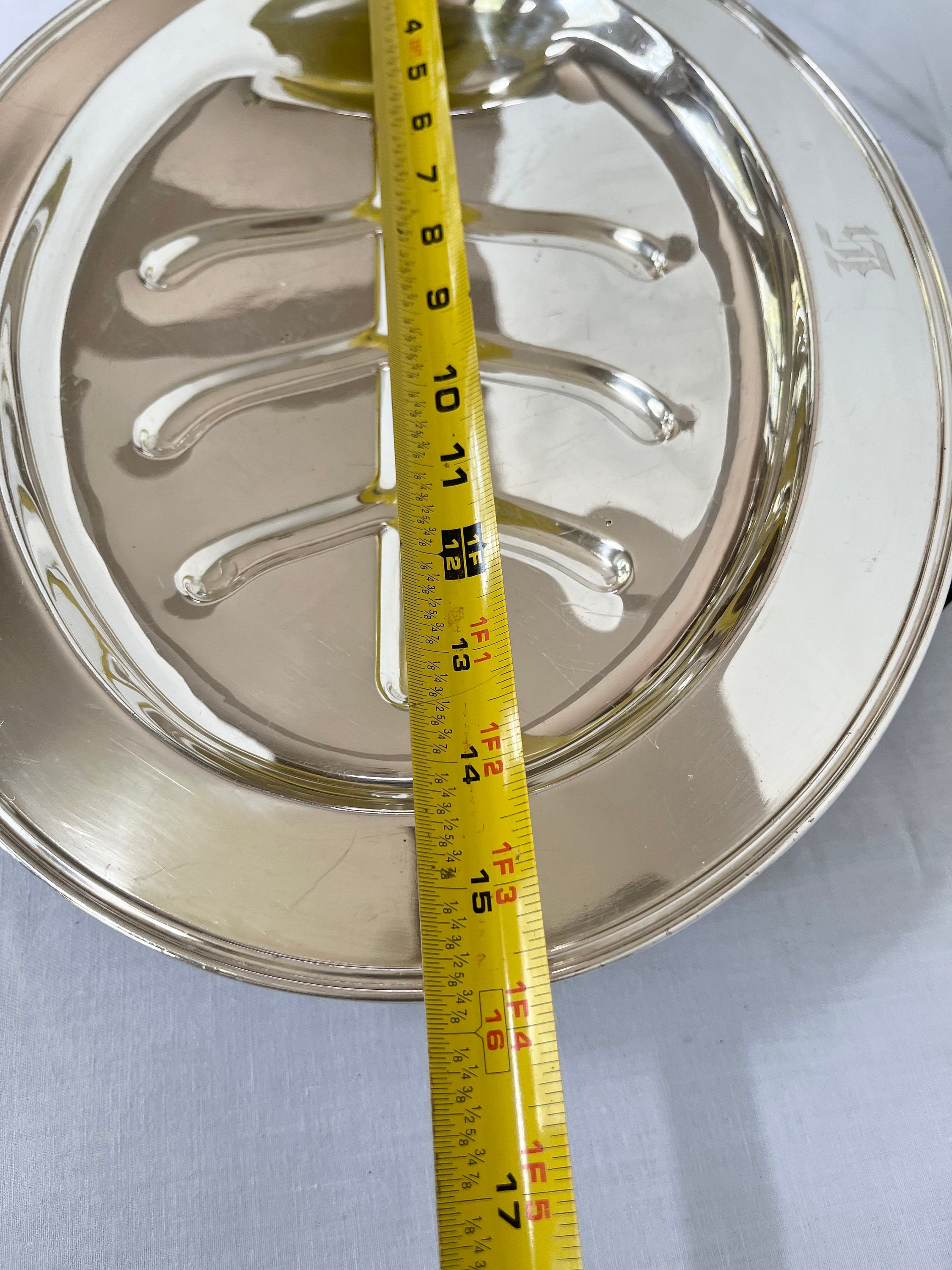 F.S. Co Silver Plated Meat Carving Tray With Tree of Life Design for ...