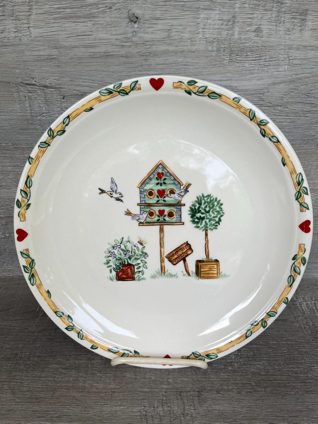 Thompson Pottery Birdhouse Plate: 10.25" Dinner Plate - Etsy