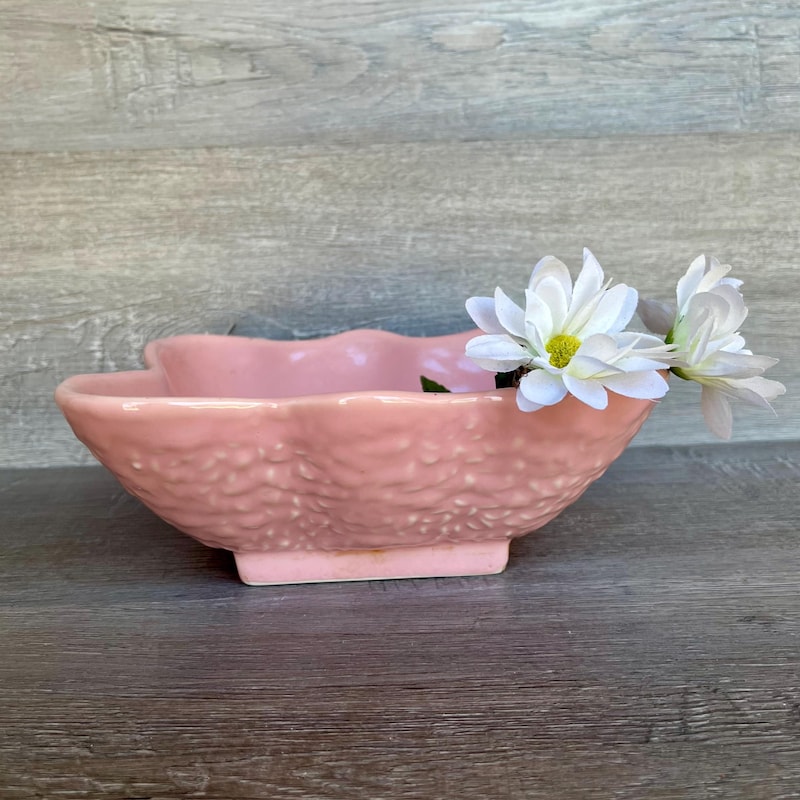 Pink Ceramic Planter - Etsy
