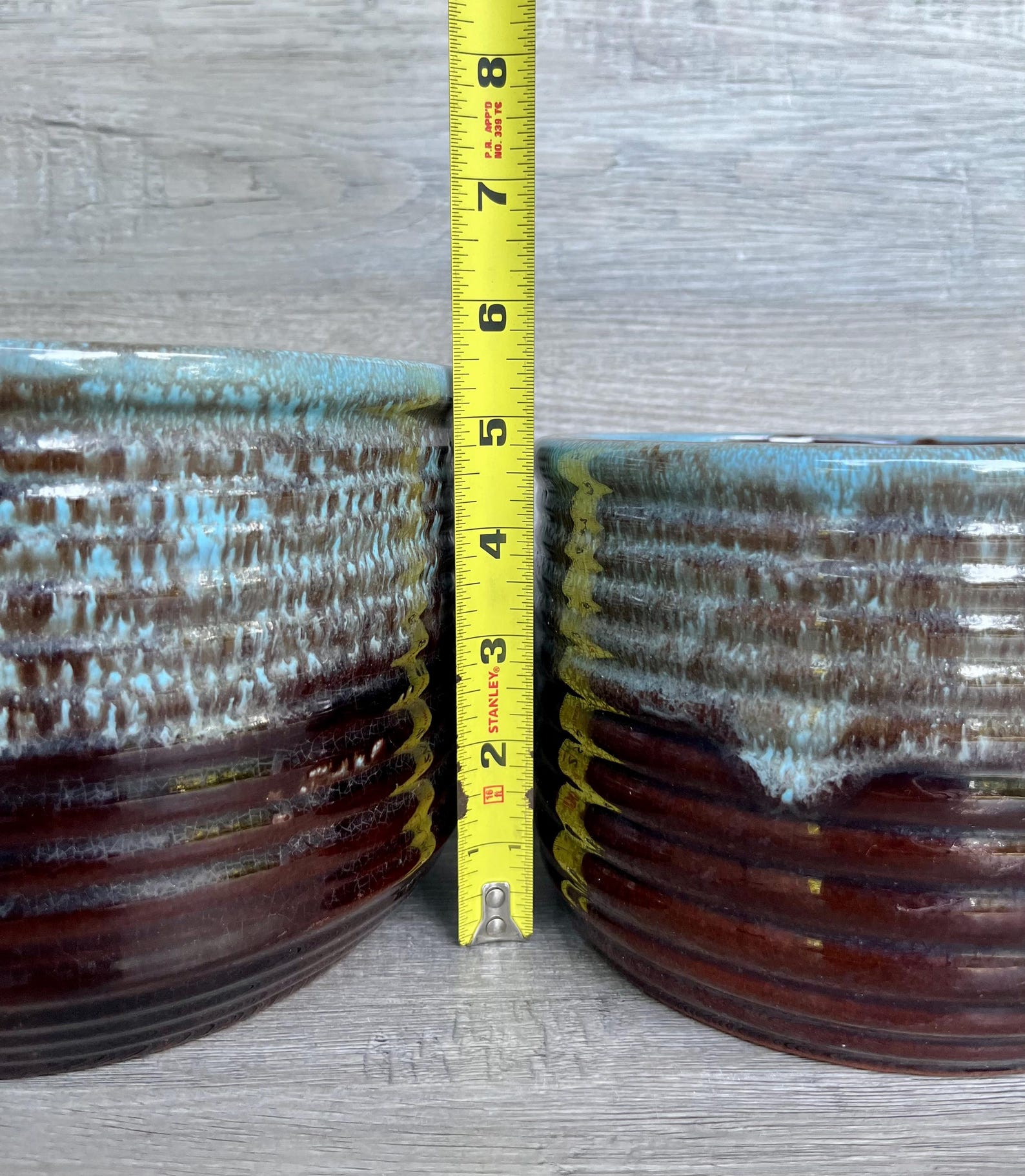 JAPAN REDWARE POTTERY Planter, Flower Pots, Crocks, Beautiful Drip ...
