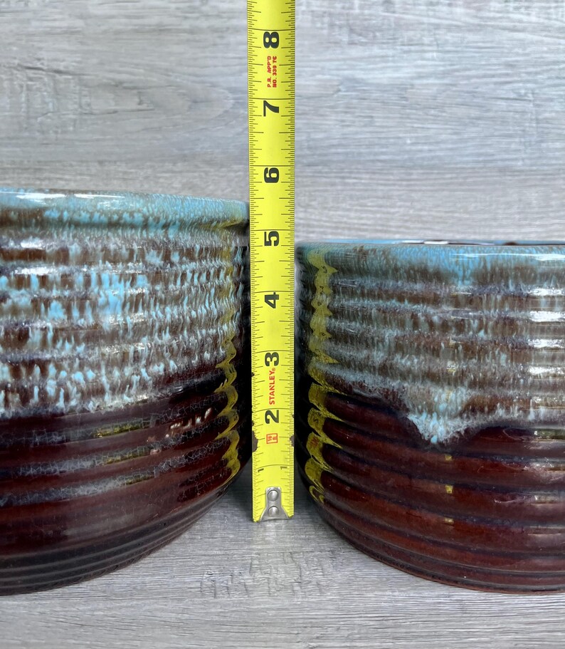 JAPAN REDWARE POTTERY Planter, Flower Pots, Crocks, Beautiful Drip ...