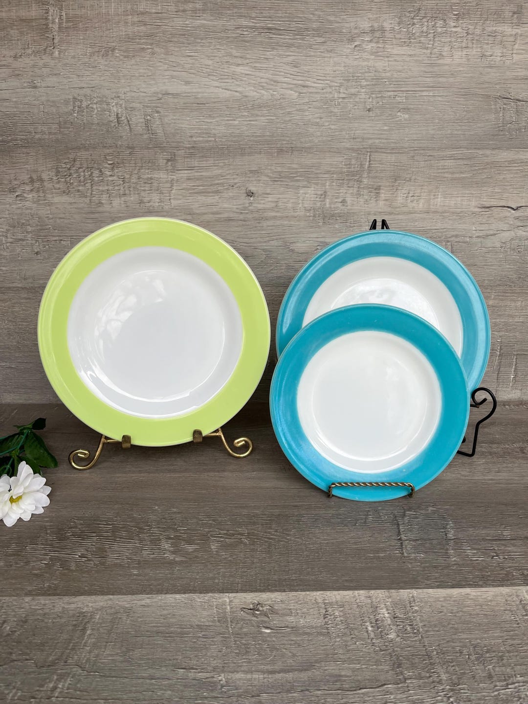 PYREX MILK GLASS Plates, 1950's 60's Pyrex Dinnerware, Choice Of: One ...