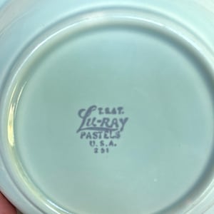 Vintage Luray Pastels Dinnerware: Taylor Smith & Taylor, 1950s USA ...