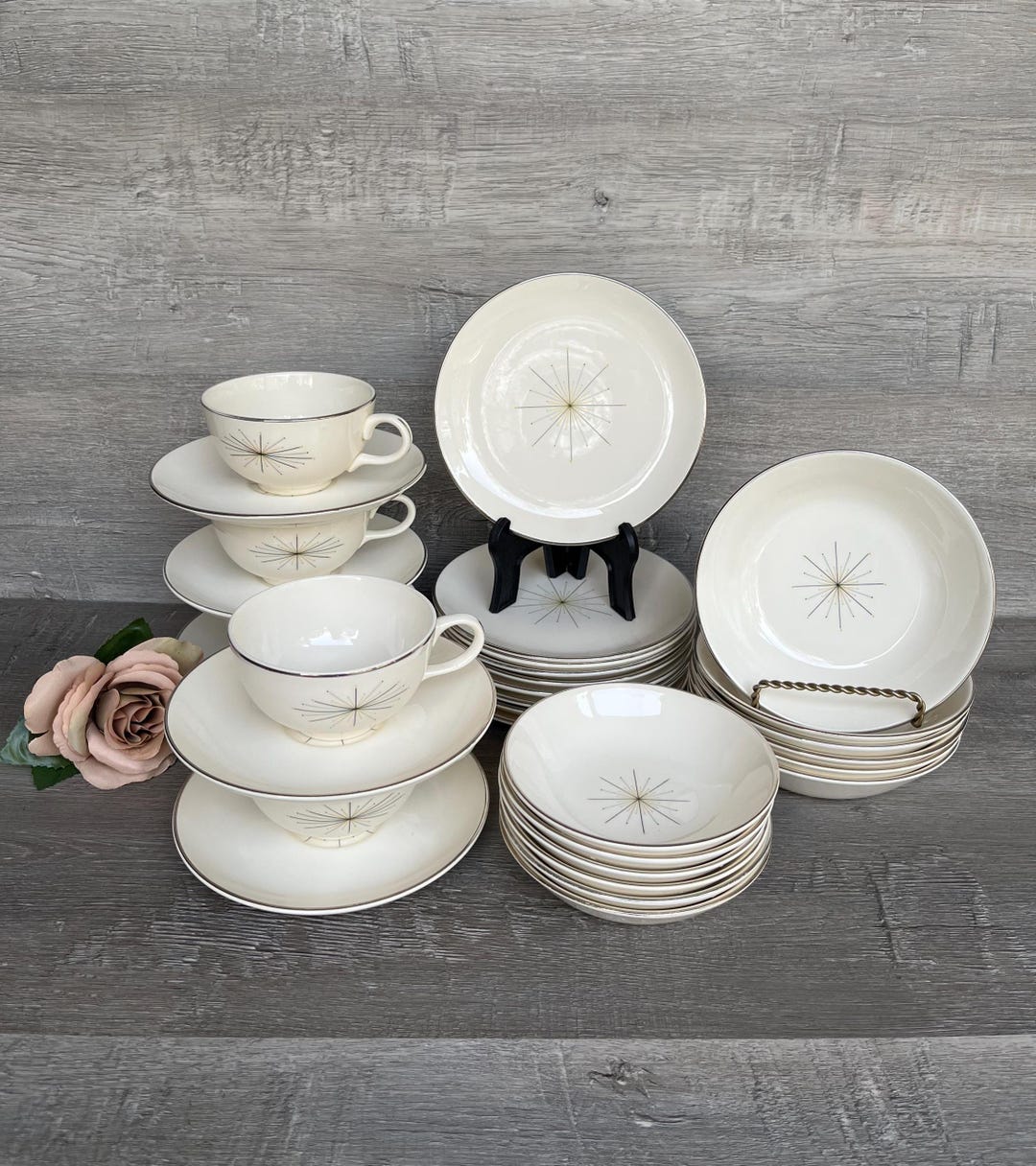 Homer Laughlin MODERN STAR Dinnerware, Mid Century Modern Dinnerware ...