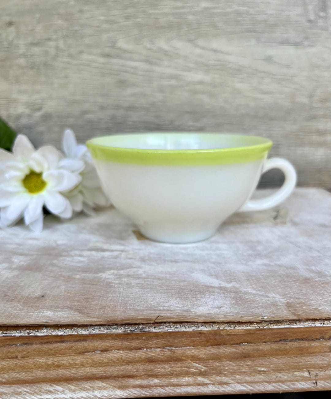Vintage PYREX LIME GREEN Stripe Cup, Pyrex Replacement Cup, Pyrex ...