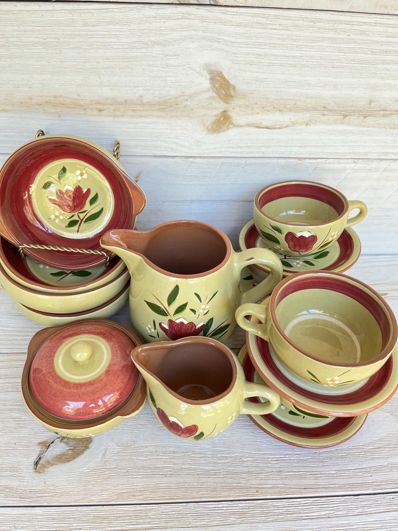 Stangl Pottery Magnolia Pattern, Produced 1952 to 1978, Hand Painted ...