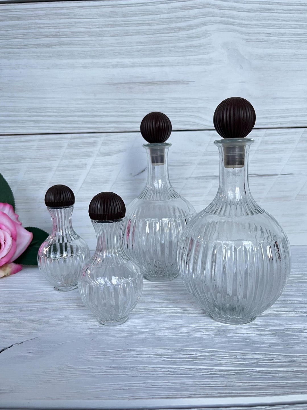 JPI Glass Cruet and Salt Pepper Shaker Set - Etsy