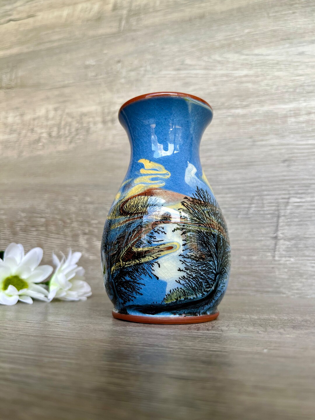 BOSCASTLE POTTERY England, Mocha Ware, Tim Irving Little Incised ...