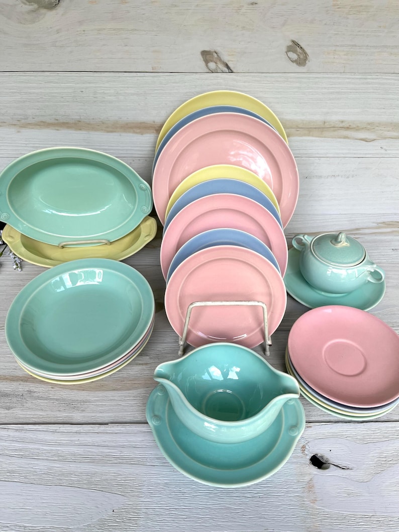 Vintage Luray Pastels Dinnerware: Taylor Smith & Taylor, 1950s USA ...