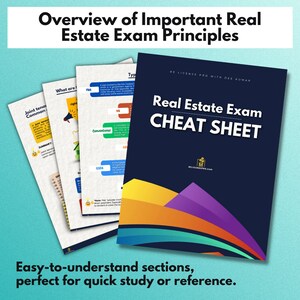 Real Estate Exam Cheat Sheet: National Portion Study Guide (digital ...