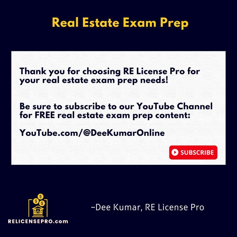 Real Estate Exam Prep | Real Estate Study Guide | Build-your-own ...